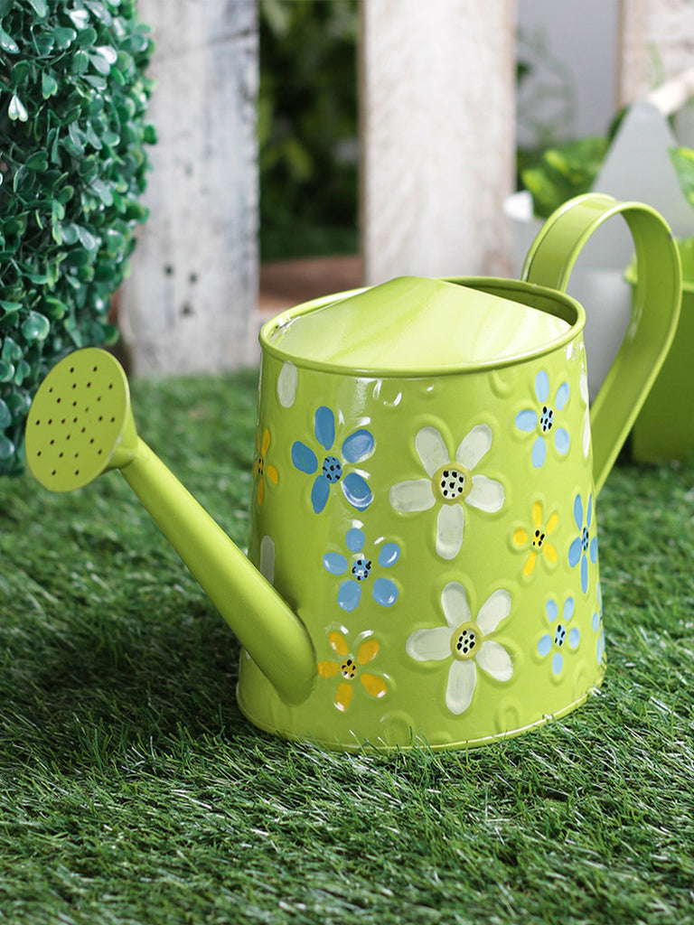 Handpainted Water cane Green– Exotic Flora