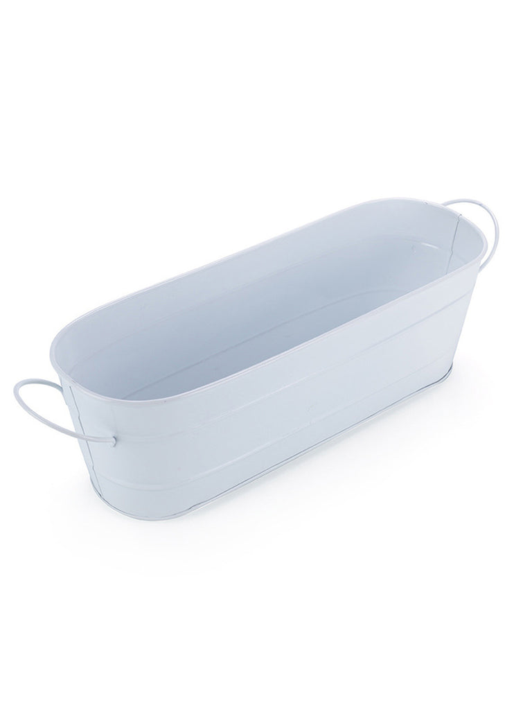 Oval Planter Large White– Exotic Flora